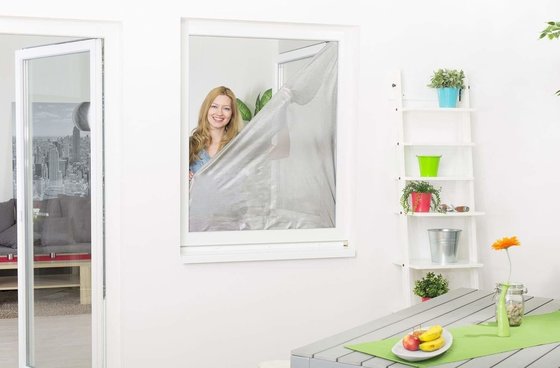 Long Using Life Insect Screen Window With Nylon Netting Material No Screws