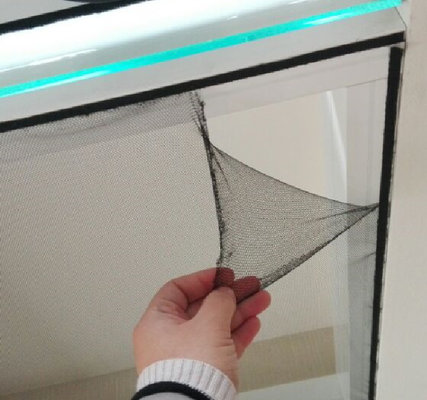 Magnetic Adjustable Window Screen , Vertical Sliding Plisse Insect Screen