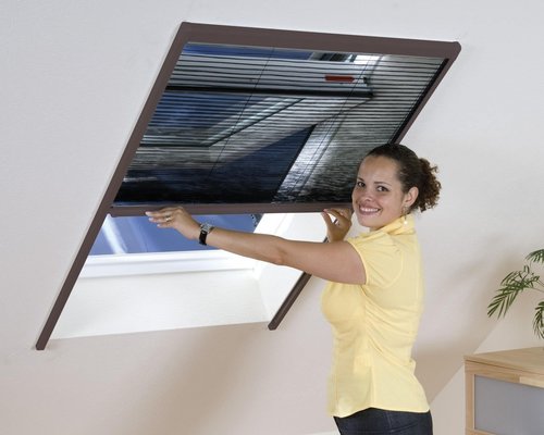 Aluminium Casement Plisse Net Shades / Window Blind Flyscreen Window