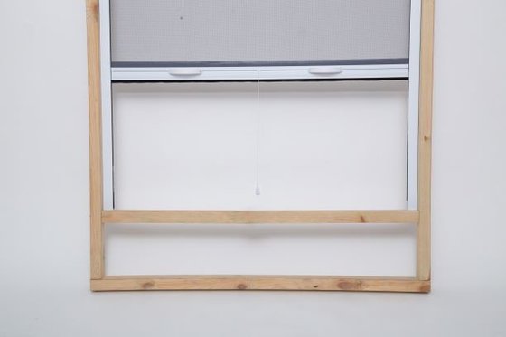 Windproof DIY Roller Fly Screen , Alumilun Frame Retractable Roller Insect Screen Window