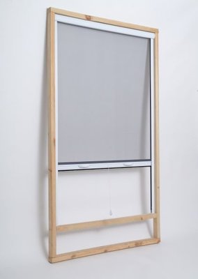 Windproof DIY Roller Fly Screen , Alumilun Frame Retractable Roller Insect Screen Window