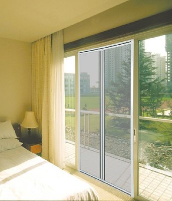 Retractable Screen Door Tear Proof Roll Up Bug Screen With REACH SVHC174
