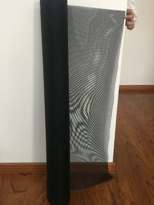 Fire Retardant Waterproof Porch Screen Mesh , Charcoal Fiberglass Polyester Insect Net Tuff Screen