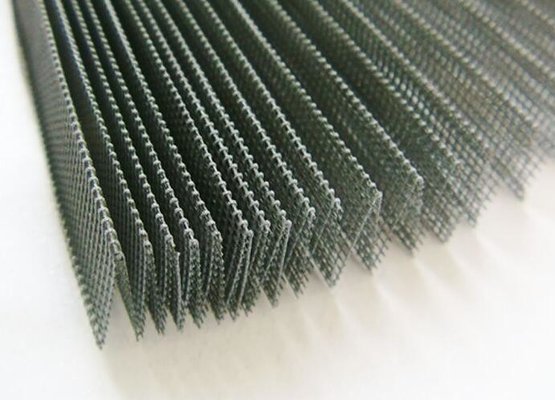Mosquito Plisse Insect Screen / Polyester Pleated Mesh Folding Net