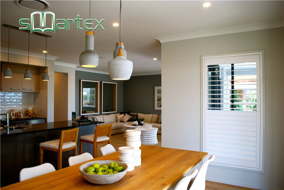Louver PVC Plantation Window Shutters L Frames 63mm 89mm 114mm