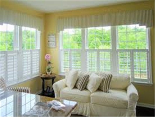 Bifolding Sliding Interior PVC Plantation Shutters For Bathroom Window Door