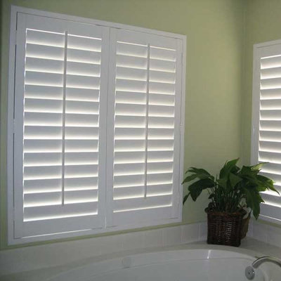 Plantation Shutter Components PVC Shutter Frames Plain Reinforced Louvers