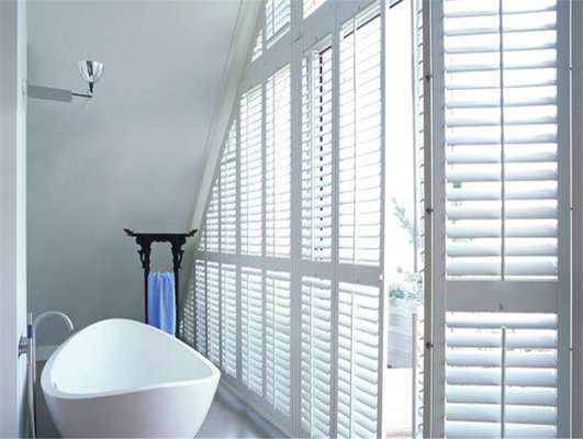 Plantation Shutter Components PVC Shutter Frames Plain Reinforced Louvers
