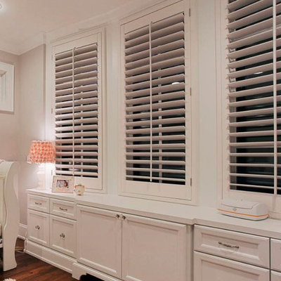 Plantation Shutter Components PVC Shutter Frames Plain Reinforced Louvers
