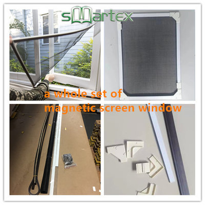 Custom Magnetic Insect Net Louvre Windows With Invisible Fly Screen