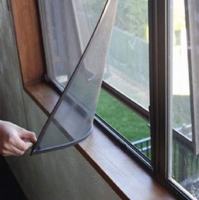 Made To Measure Louvre Insect Screen Window / Magnetic Bug Screen Window Fly Mesh
