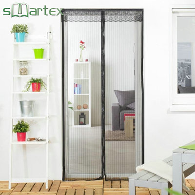 Pet-Friendly Mosquito Proof Fly Resistant Magnetic Screen Door Curtain