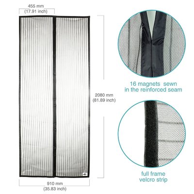 Pet-Friendly Mosquito Proof Fly Resistant Magnetic Screen Door Curtain
