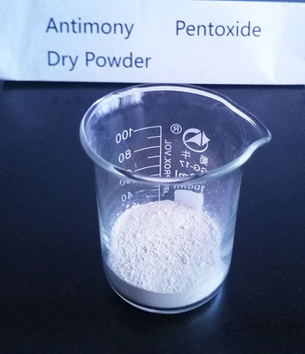 3 - 5μM Average Particle Size Antimony Pentoxide Dry Powder Poorly Soluble In Water