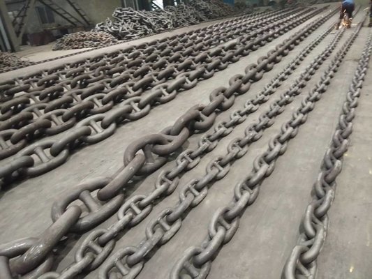 aohai 76mm 78mm  87mm anchor chain in stocks with ABS CCS KR certificate supplier