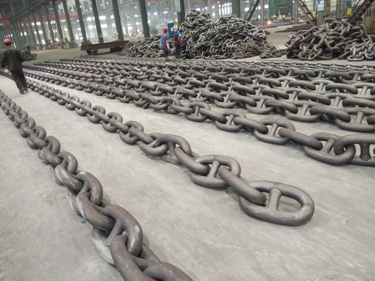 aohai 76mm 78mm  87mm anchor chain in stocks with ABS CCS KR certificate supplier