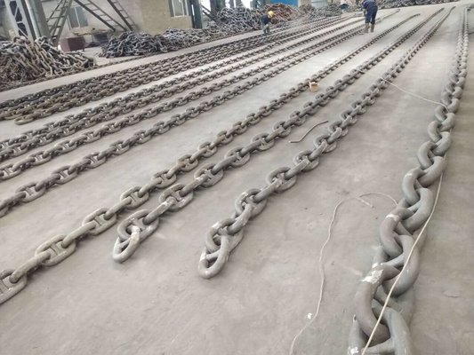aohai 76mm 78mm  87mm anchor chain in stocks with ABS CCS KR certificate supplier