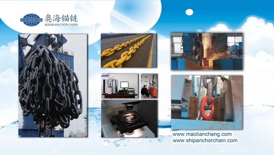 aohai 73mm 95mm anchor chain in stocks with ABS CCS KR certificate supplier
