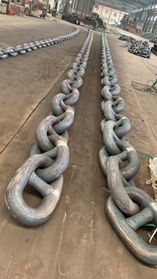 Qingdao Aohai anchor chain 50mm 81mm 87mm marine ship anchor chain with NK BV LR certificate supplier