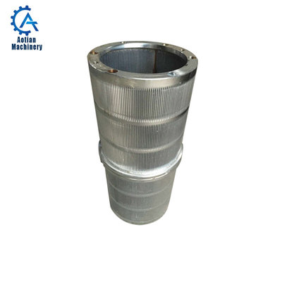 Paper Pulp Making Machines Stainless Steel Pressure Screen Basket For Paper Mill