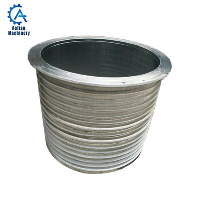 Paper Pulp Making Machines Stainless Steel Pressure Screen Basket For Paper Mill