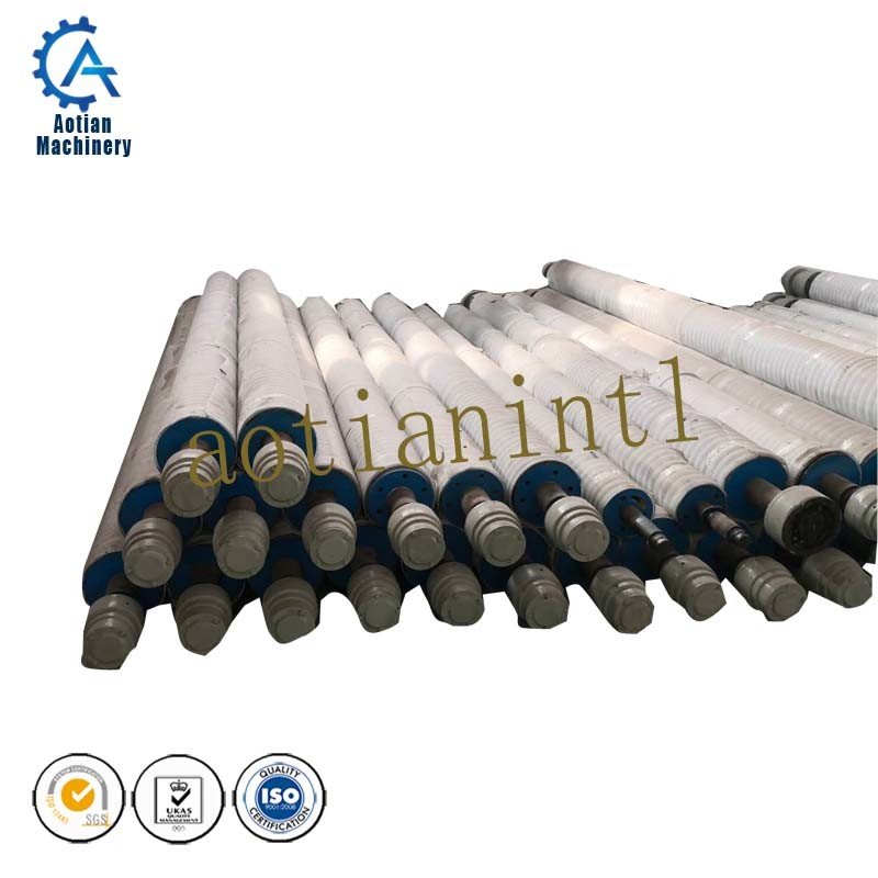 Cardboard Recycling Machine Stainless Steel Guide Roll Of Kraft Paper Making Machine Rubber Guide Roll For Paper Machine