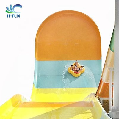 Верхняя качественная трубка Cloverleaf Waterpark желтая для скольжения семьи стеклоткани водных горок