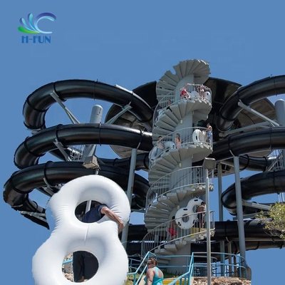 Water park double tube Spirale Water Slide Tube for Used Water Park Slides for Sale
