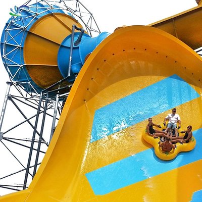 Трубки cloverleaf трубок скольжения waterpark нового дизайна раздувные с мягкой пусковой площадкой места для оборудования аквапарк