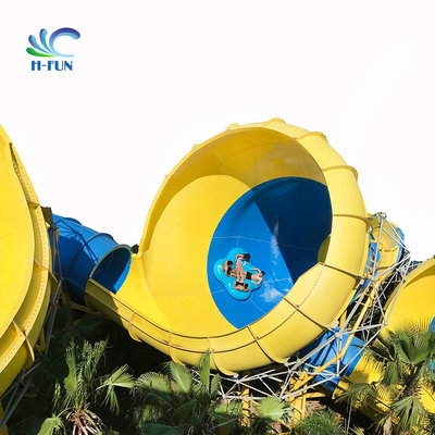 Safe design Water Park Cloverleaf Tube For giant fiberglass Water Slide