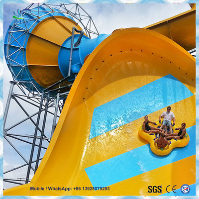 Heavy duty water park cloverleaf tube for aqua park water slide water park tube slides for sale