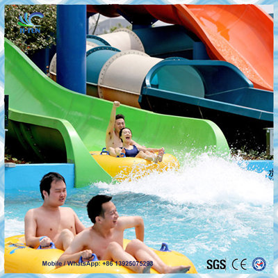 Customize Logo Extra Reinforced 5 Handle Water Park Slide Double Tube 8 Water Park tube