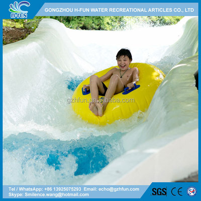 Custom design Inflatable Waterpark single tube Fiberglass Shark Water Slide Tubes
