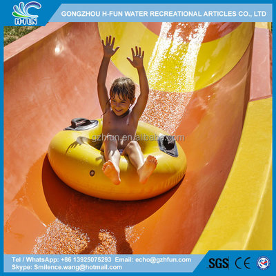 Custom design Inflatable Waterpark single tube Fiberglass Shark Water Slide Tubes