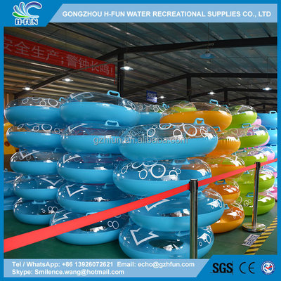 Solid Orange Combine Clear Color 30 Gauge PVC Waterpark Single Tube for Wave Pool Float