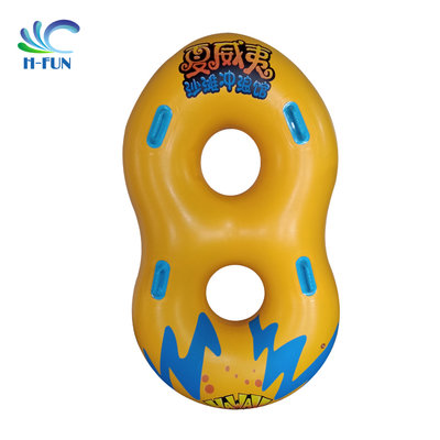 Customize swimming pool float waterpark double tubes for summer wave pool machine