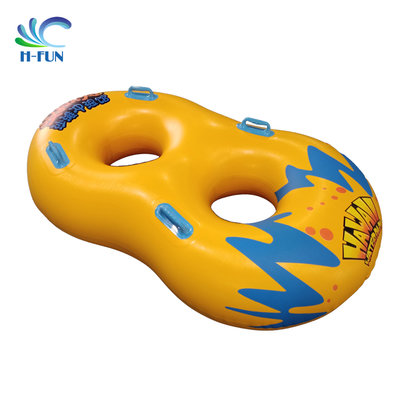 Customize swimming pool float waterpark double tubes for summer wave pool machine