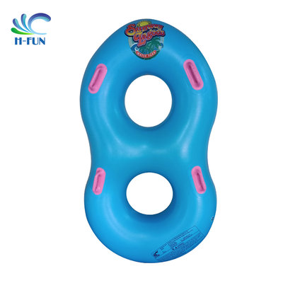 Customize swimming pool float waterpark double tubes for summer wave pool machine