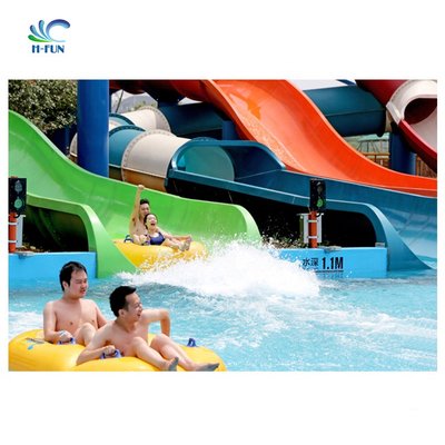 Big sale Two person water park fiberglass slide double tube