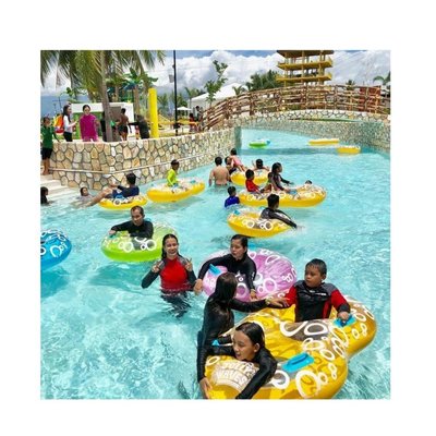 water park tubes swim ring promotional double water park tube clear blue slide boats tube raft