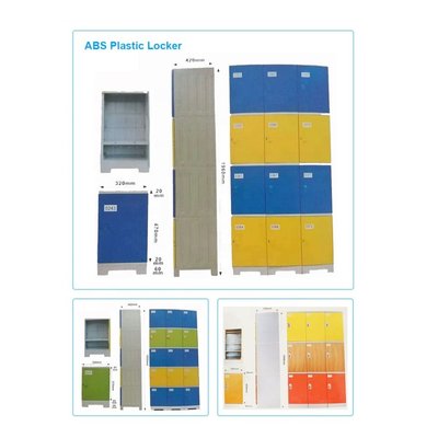 Шкафчики ABS 350MM пластиковые на открытом воздухе, дети обучают трудные пластиковые шкафчики