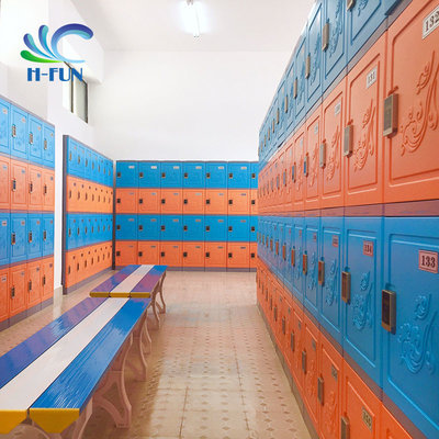 Blue High Tension ABS Plastic Custom Gym Lockers Assembly 20mm / 30mm