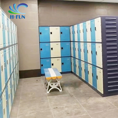 Waterproof ABS Plastic Storage Locker , Rfid Smart Card Heavy Duty Plastic Lockers With Master Key