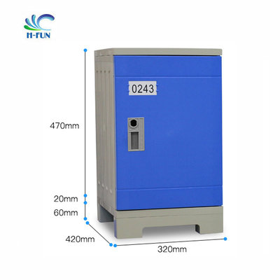 Waterproof ABS Plastic Storage Locker , Rfid Smart Card Heavy Duty Plastic Lockers With Master Key