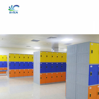 Waterproof ABS Plastic Storage Locker , Rfid Smart Card Heavy Duty Plastic Lockers With Master Key