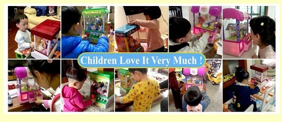 Grab-it Coin Operated Candy Grabber Toy Doll Prize Catcher Small Mini Cranes Claw Game Machine For Kids Children