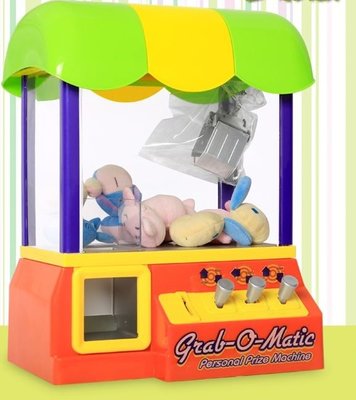 Grab-it Coin Operated Candy Grabber Toy Doll Prize Catcher Small Mini Cranes Claw Game Machine For Kids Children