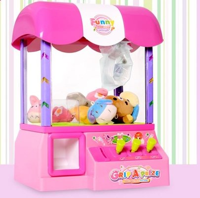 Grab-it Coin Operated Candy Grabber Toy Doll Prize Catcher Small Mini Cranes Claw Game Machine For Kids Children