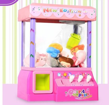 Grab-it Coin Operated Candy Grabber Toy Doll Prize Catcher Small Mini Cranes Claw Game Machine For Kids Children