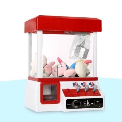Grab-it Coin Operated Candy Grabber Toy Doll Prize Catcher Small Mini Cranes Claw Game Machine For Kids Children